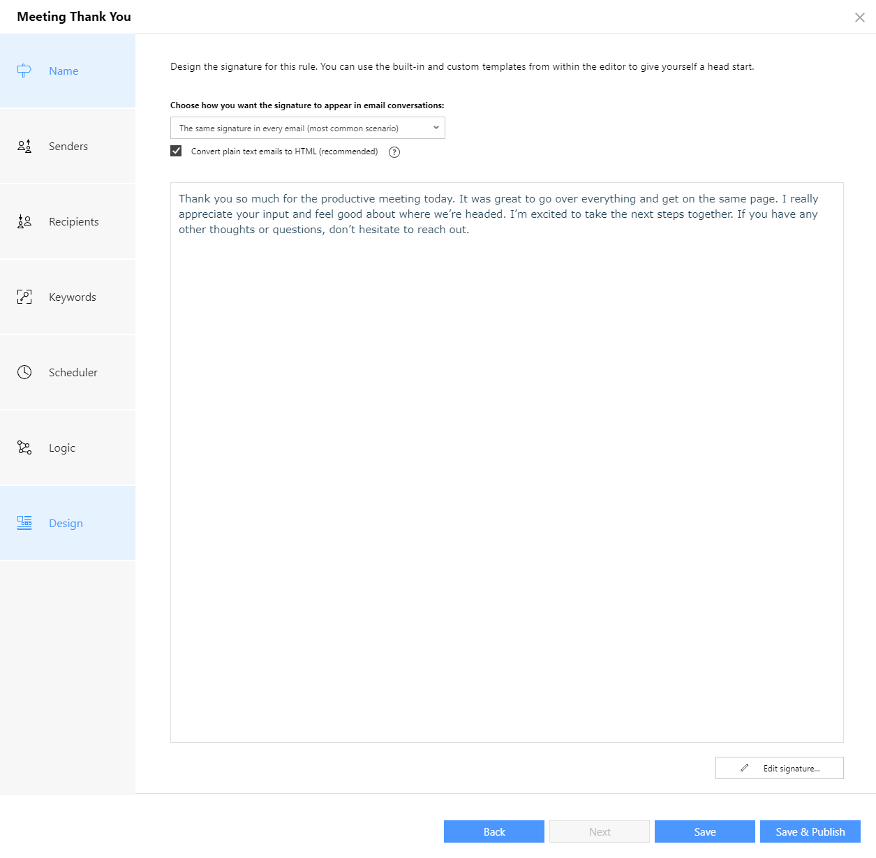 How to automate common responses with CodeTwo Email Signatures?