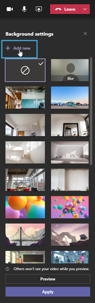 How to set a custom background in Microsoft Teams?